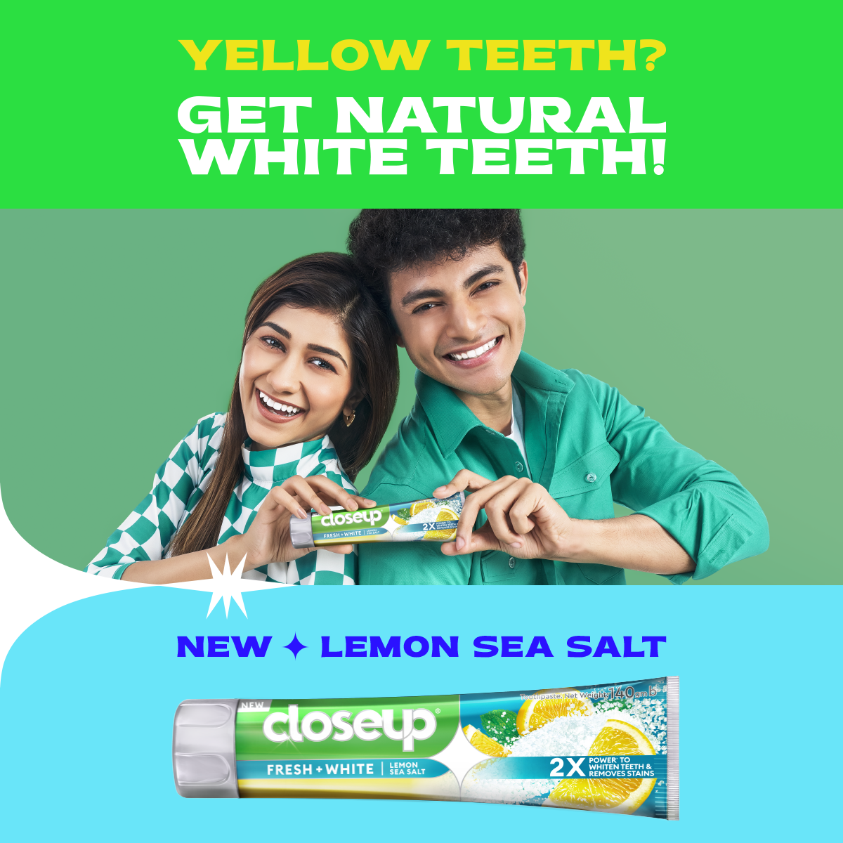 Closeup Toothpaste Lemon Sea Salt 140g – Ushopbd