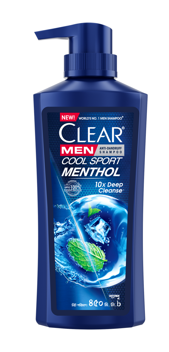 Clear Men Shampoo Cool Sport Menthol Anti Dandruff 450ml – Ushopbd