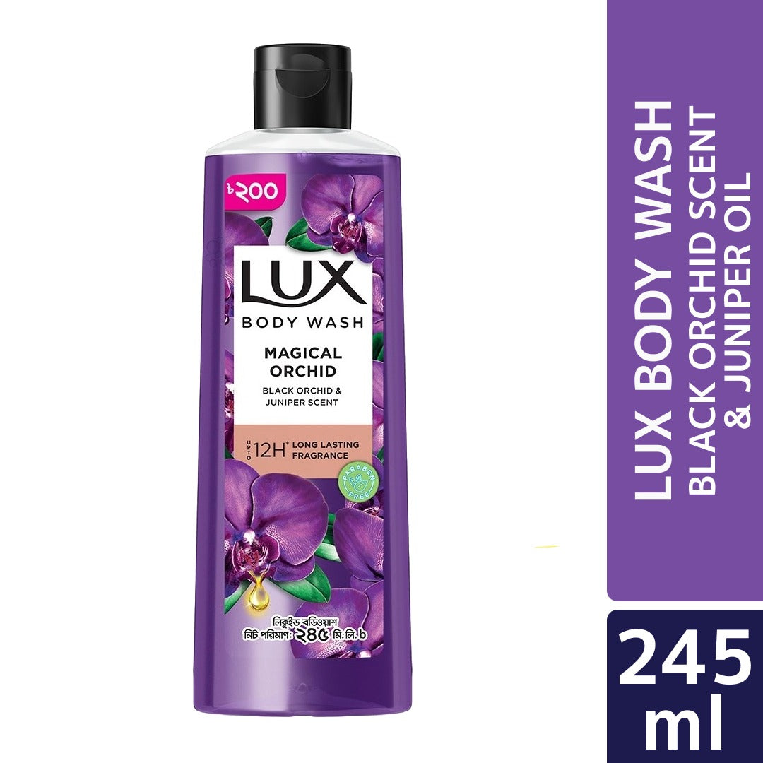 Lux Body Wash Black Orchid Scent & Juniper Oil 245ml – Ushopbd
